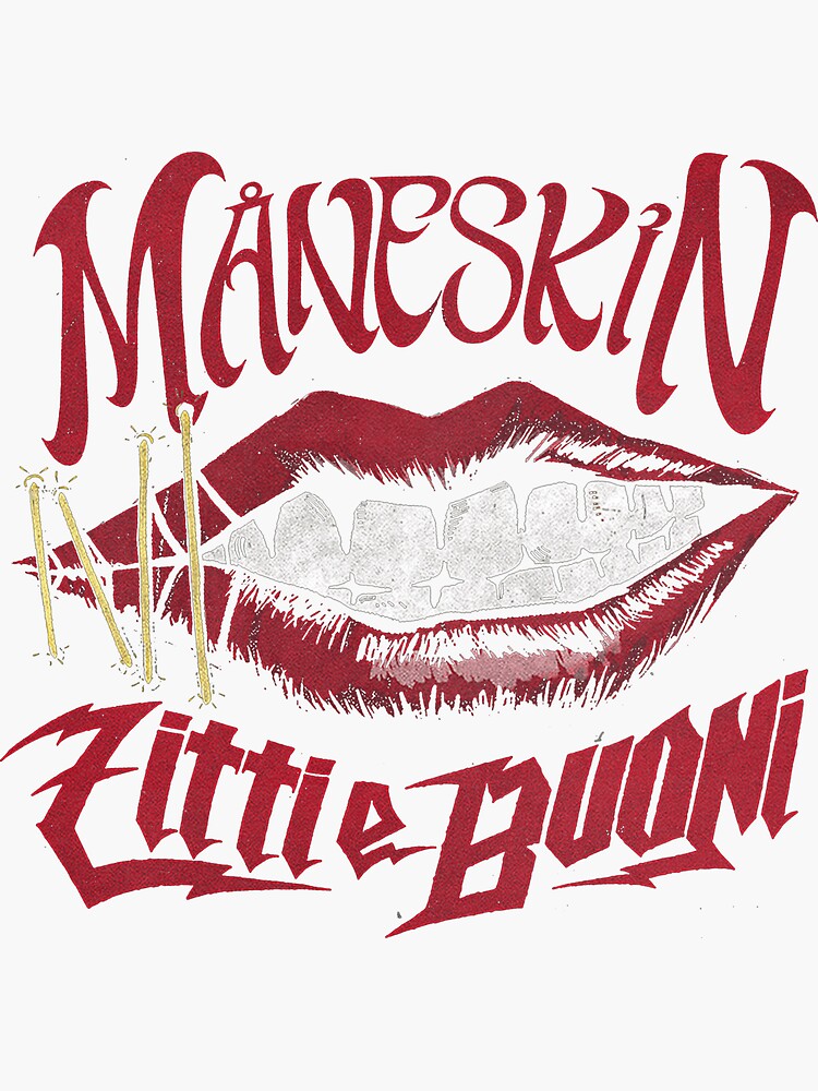 "Måneskin fan art & merch maneskin " Sticker for Sale by yossinate ...
