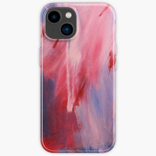 "Blue and Pink Collision Hand Painted Canvas Design - Painting, Streaks ...