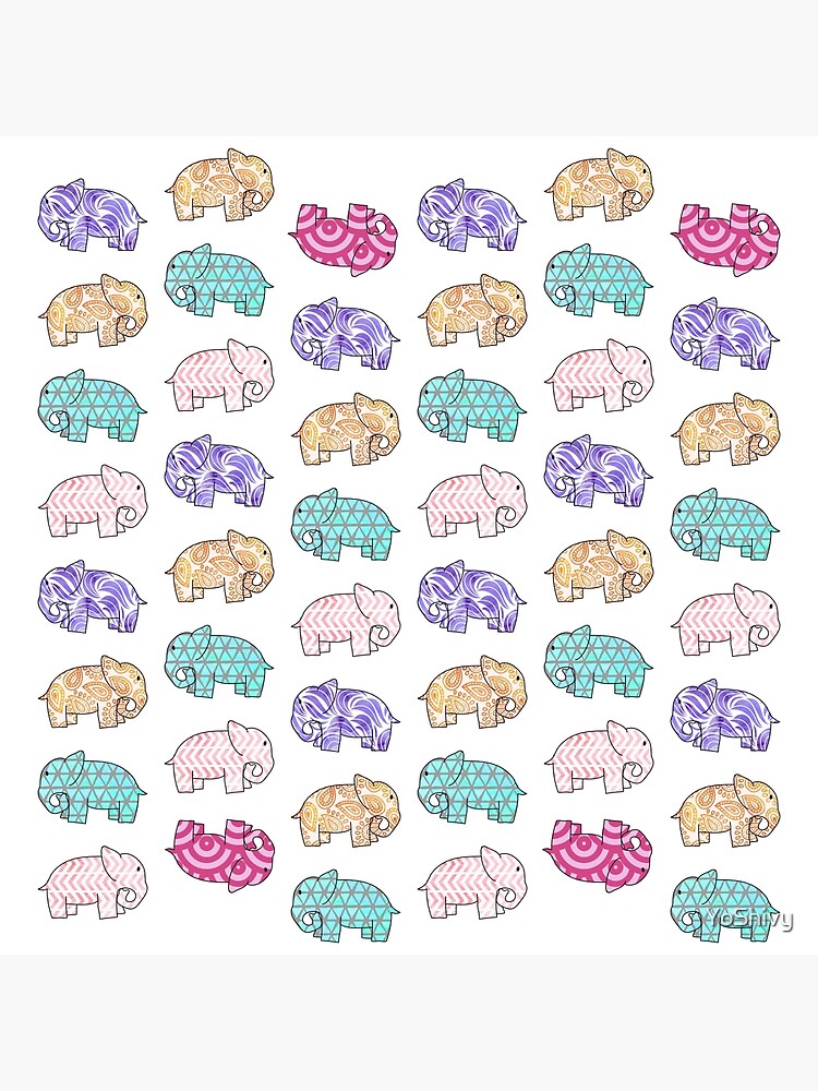 "Elephants' Parade" Poster for Sale by YoShivy | Redbubble