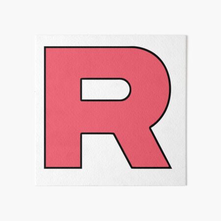"Letter R Team Rocket Logo" Art Board Print for Sale by tildica | Redbubble