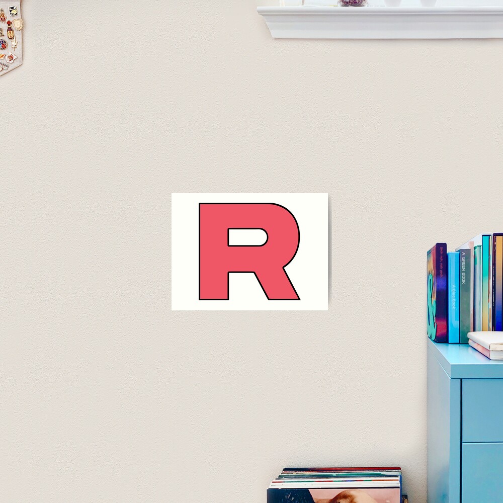 "Letter R Team Rocket Logo" Art Board Print for Sale by tildica | Redbubble