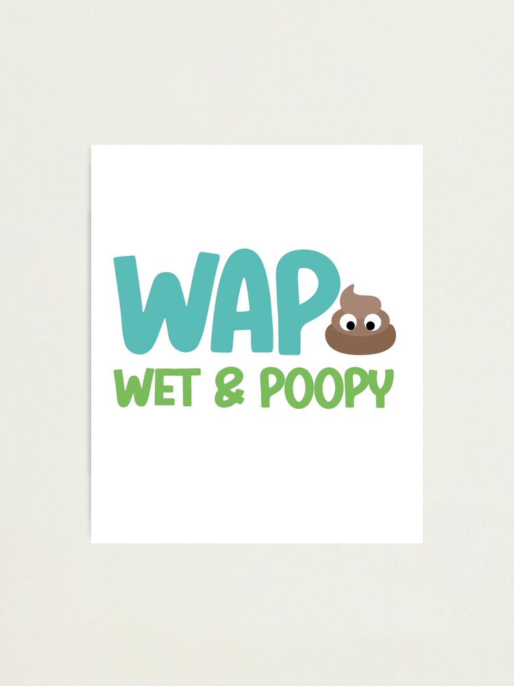 Impression photo « Wet and Poopy - Caca Kawaii drôle », par cannevas ...