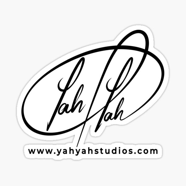 "Yah Yah Official Logo " Sticker by yahyah7 | Redbubble
