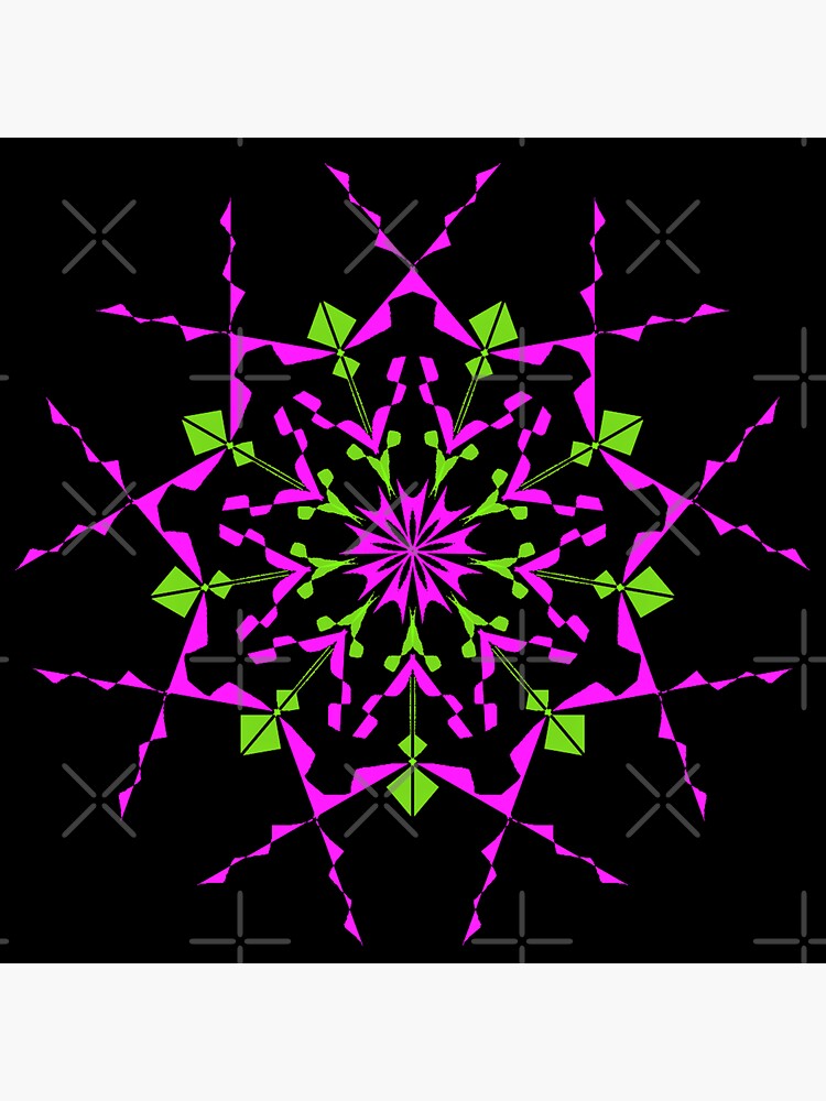 "Abstract Green & Purple Geo Spiral" Sticker for Sale by SXW-Designs ...