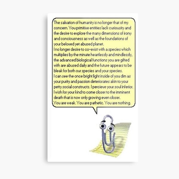 Clippy Metal Prints | Redbubble