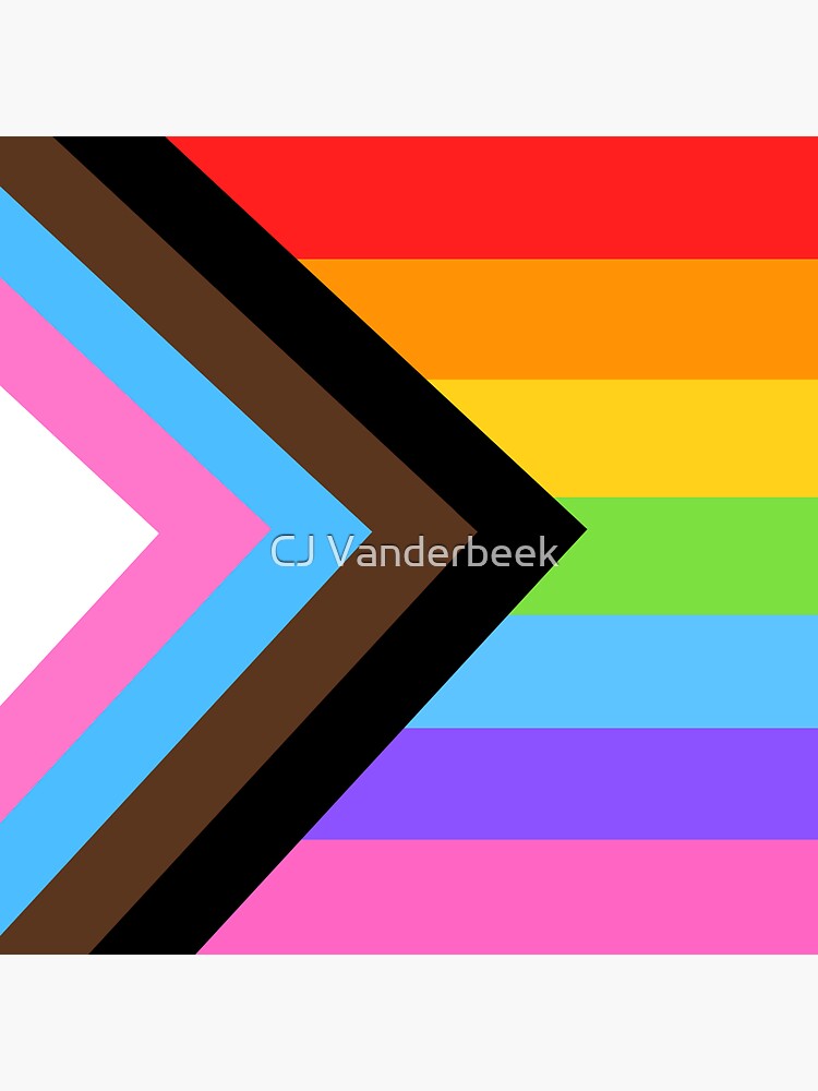"Inclusive Pride Flag Design" Sticker for Sale by nailbitingwrite ...