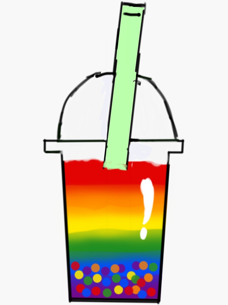 "Pride Boba Tea" Sticker for Sale by DeIcyBoba | Redbubble