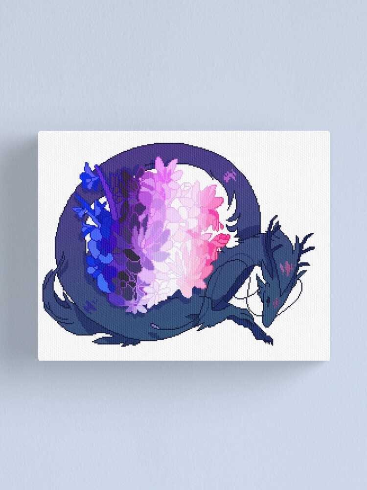 Genderfluid Flag Lgbt Pride Dragon Requested Canvas Print By