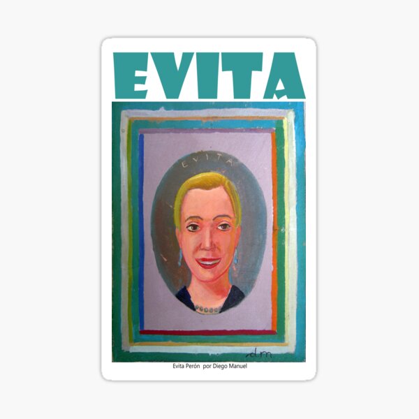 "Evita Perón by Diego Manuel" Sticker by diegomanuel | Redbubble