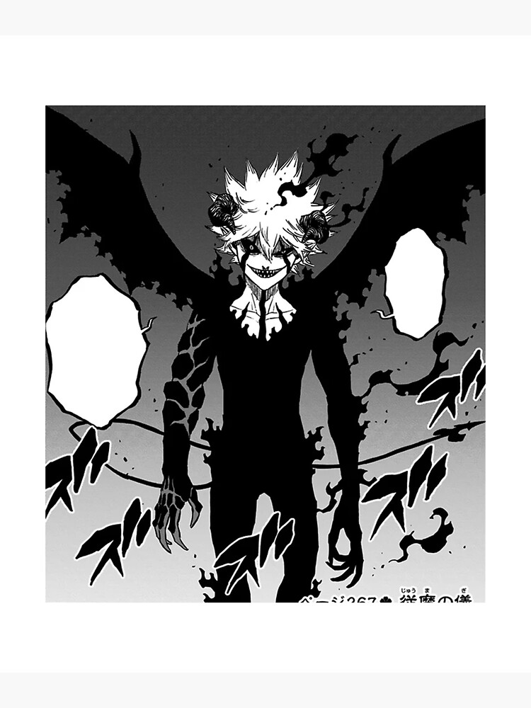 "Liebe Demon Asta - Black Clover" Poster by wailbou | Redbubble