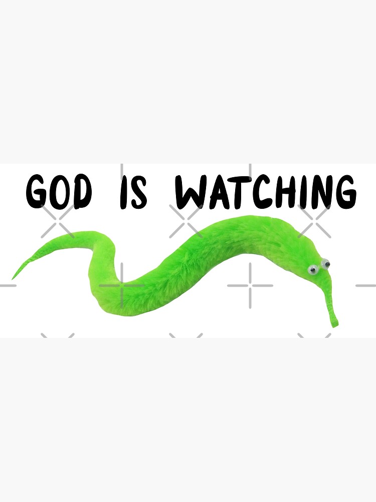 "God is Watching" Poster for Sale by CatGirl101 | Redbubble