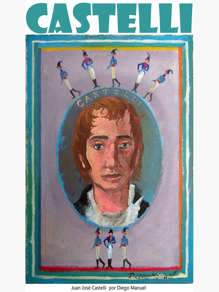 "Juan José Castelli por Diego Manuel" Sticker for Sale by diegomanuel ...