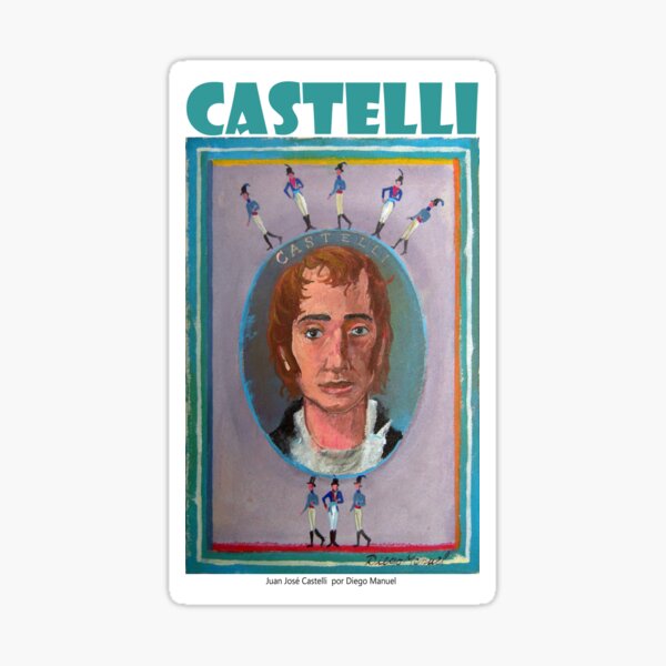 "Juan José Castelli por Diego Manuel" Sticker for Sale by diegomanuel ...