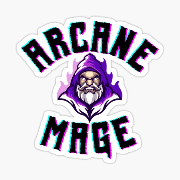 "Arcane Mage" Sticker by copticcast | Redbubble