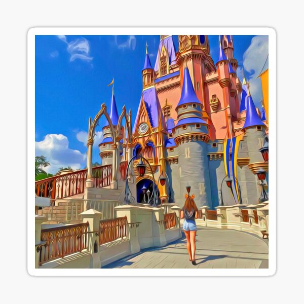 "Magic in Magic Kingdom" Sticker for Sale by ArtisticCameron | Redbubble