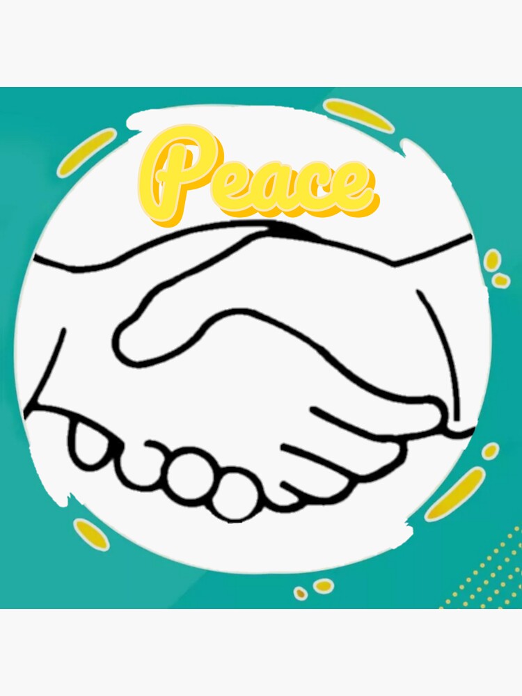 "Peace for Perfect World" Sticker for Sale by AnimeGW | Redbubble