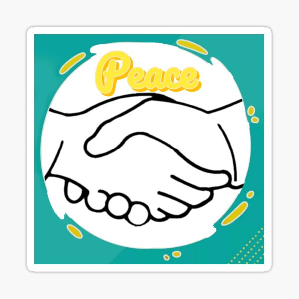 "Peace for Perfect World" Sticker for Sale by AnimeGW | Redbubble