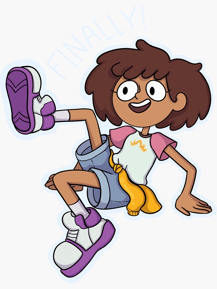 "Anne Boonchuy from Amphibia!" Sticker for Sale by kat-farr | Redbubble