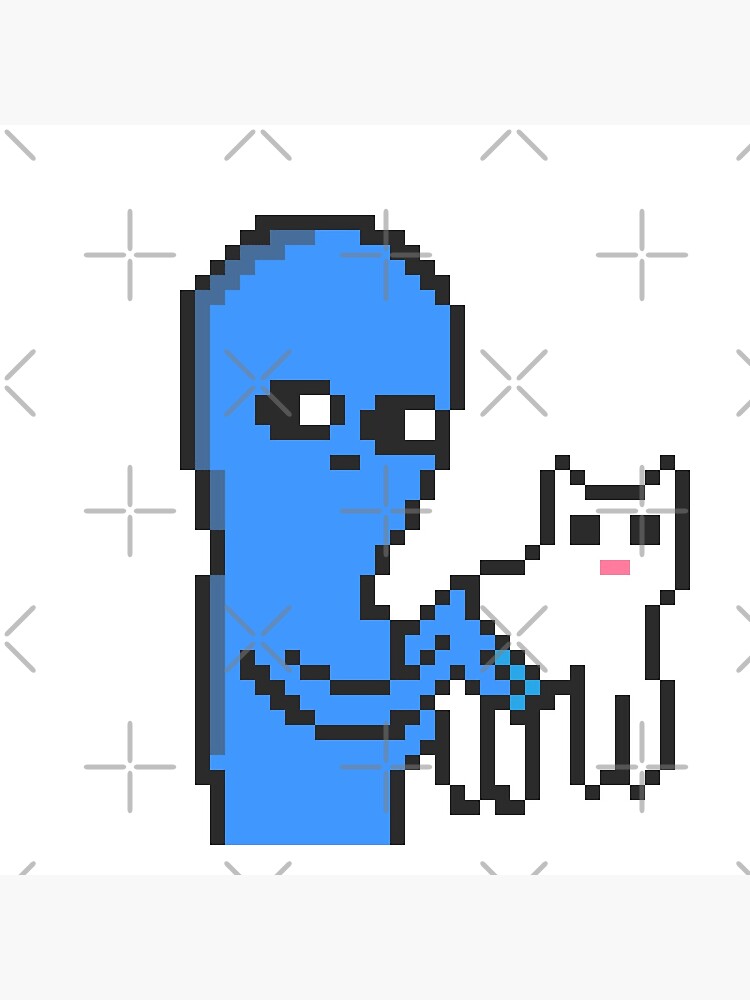 "ALIEN & CAT Pixel Art" Photographic Print for Sale by omarshdesigns ...