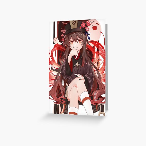 "Genshin Impact Hu tao" Greeting Card for Sale by Marucchi | Redbubble