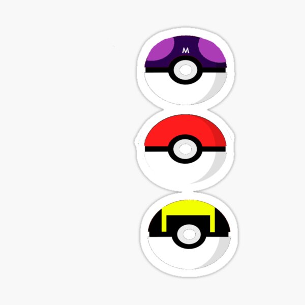 "Pokemon balls" Sticker by Gill-15 | Redbubble