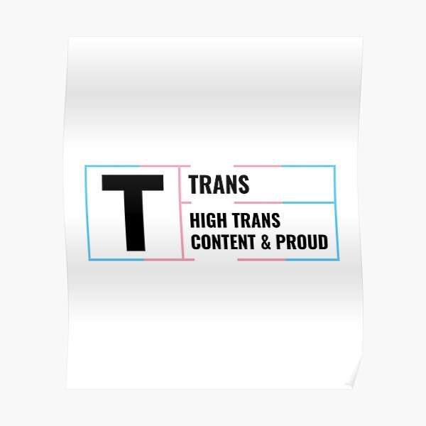 "High Trans content Trans boy and trans girl pride classification ...