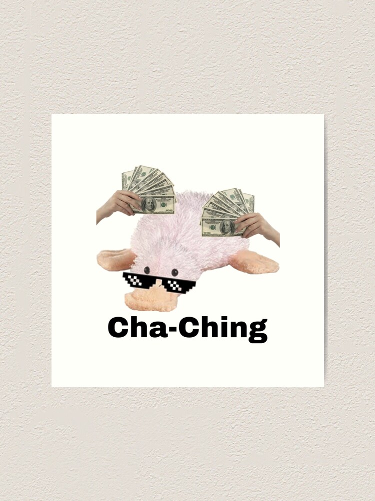 "Webkinz waddles googles cha-Ching money meme" Art Print by dyslsexyia ...