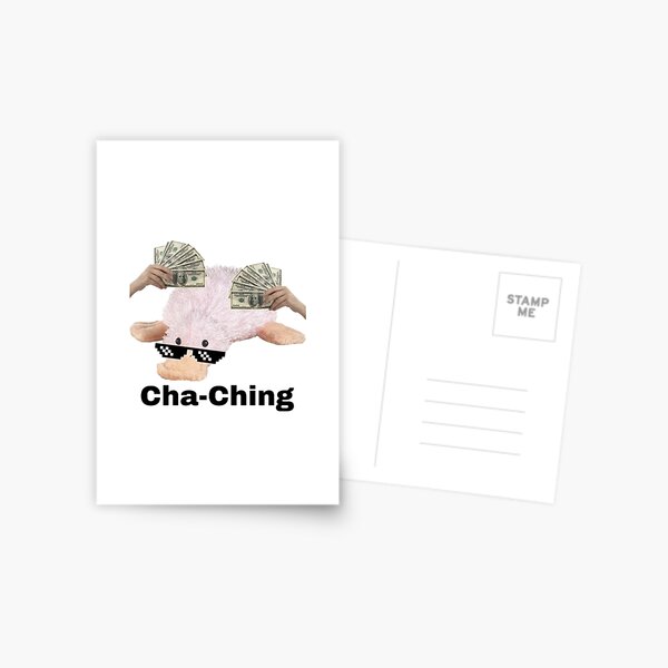 "Webkinz waddles googles cha-Ching money meme" Postcard by dyslsexyia ...