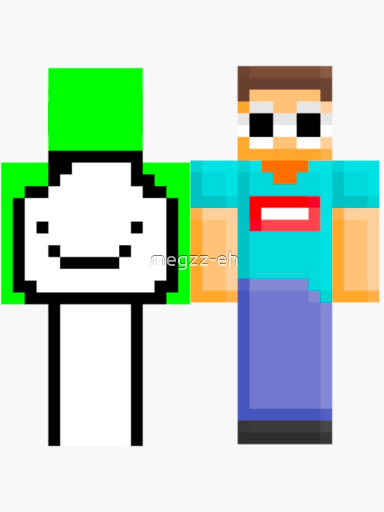 "dream not found minecraft " Sticker for Sale by megzz-eh | Redbubble