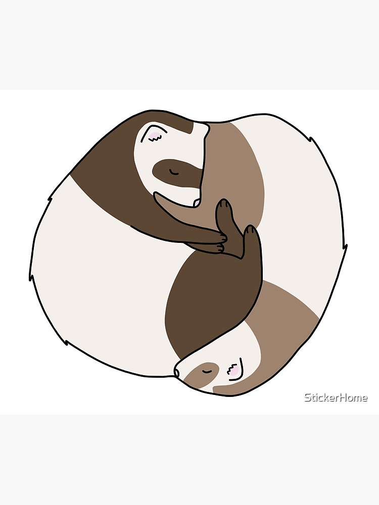 Póster «Hurones abrazados» de StickerHome | Redbubble