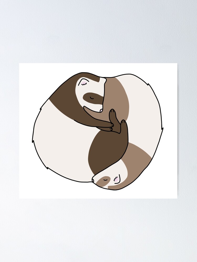 Póster «Hurones abrazados» de StickerHome | Redbubble