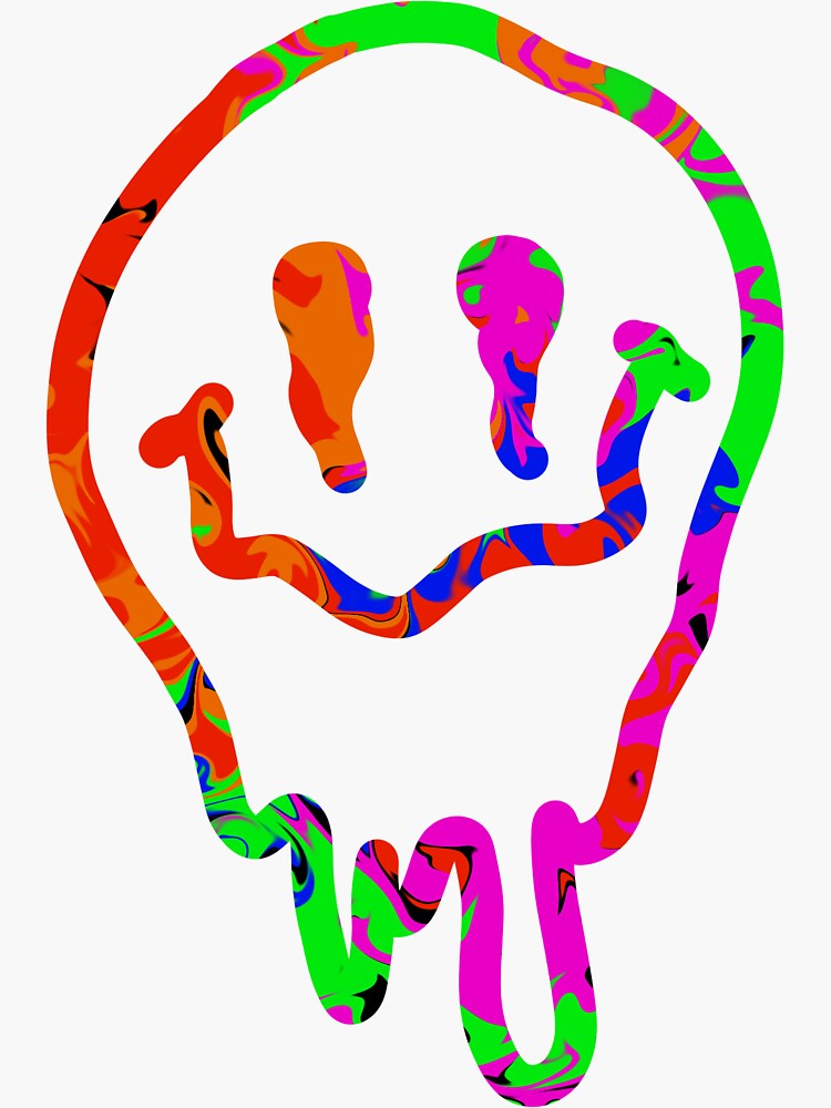 "Melting Smile" Sticker for Sale by terrasplace | Redbubble