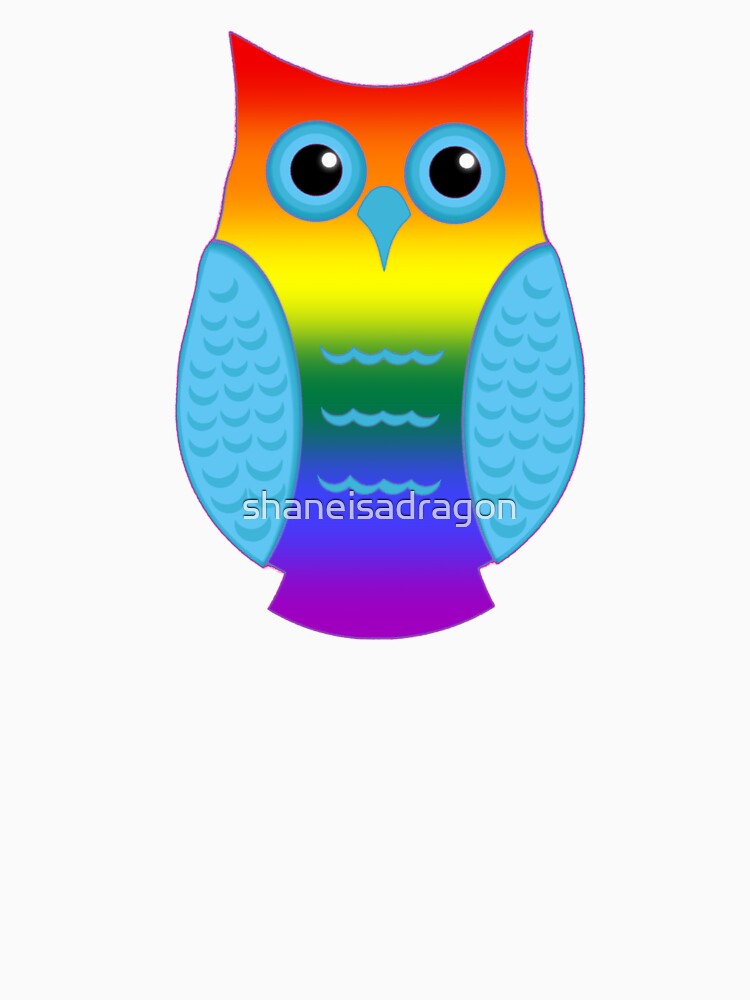 Rainbow Pride Owl T Shirt For Sale By Shaneisadragon Redbubble