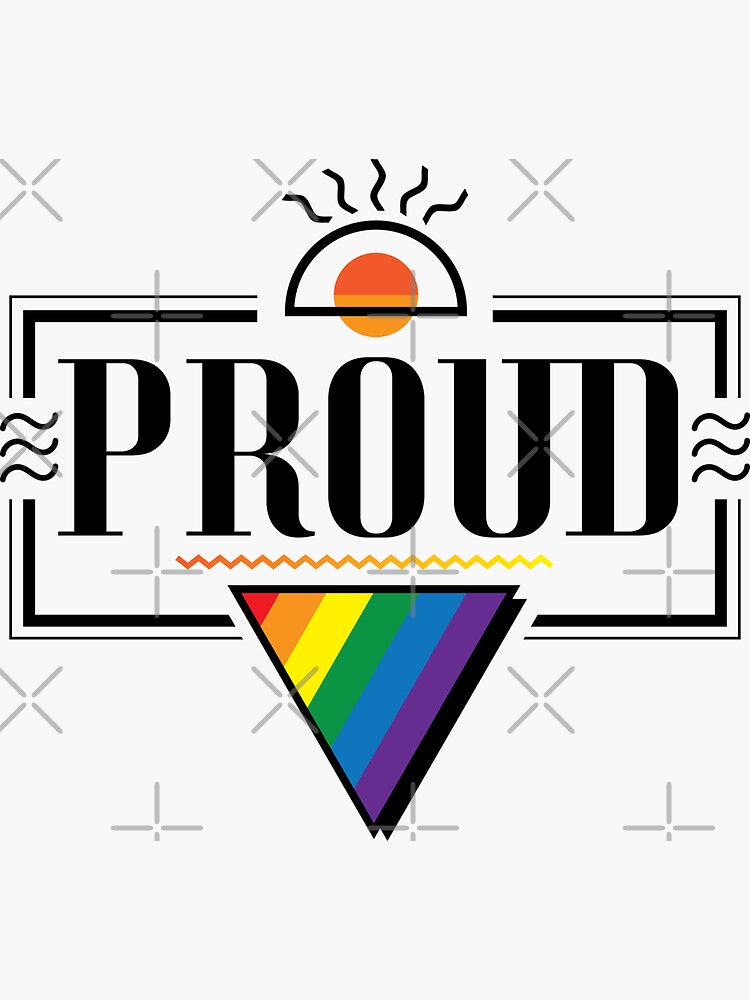 "Proud | Pride Flag" Sticker for Sale by SenseSerif | Redbubble