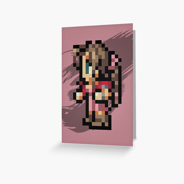 "Final Fantasy VII - Aerith Sprite" Greeting Card for Sale by ...