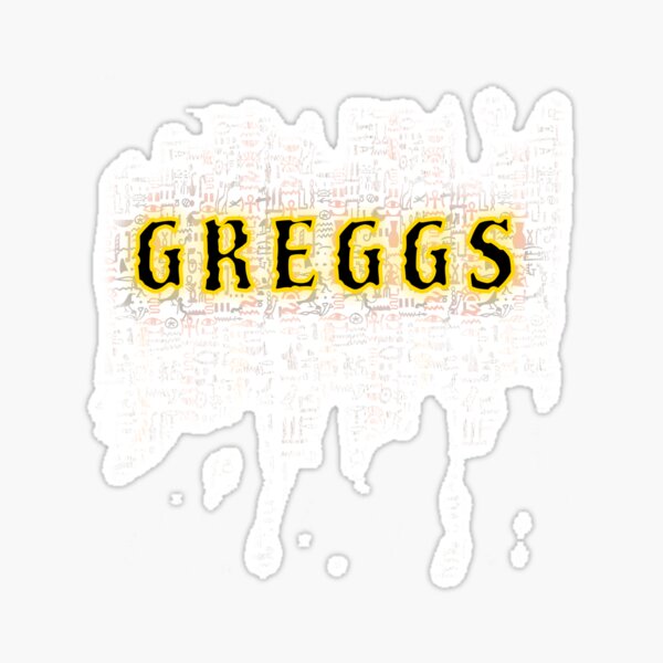 "GREGGS" Sticker for Sale by dodopharaoh | Redbubble