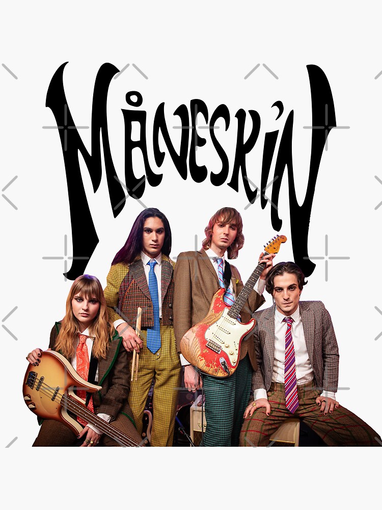 "Måneskin Rock Band Maneskin" Sticker von lacato | Redbubble