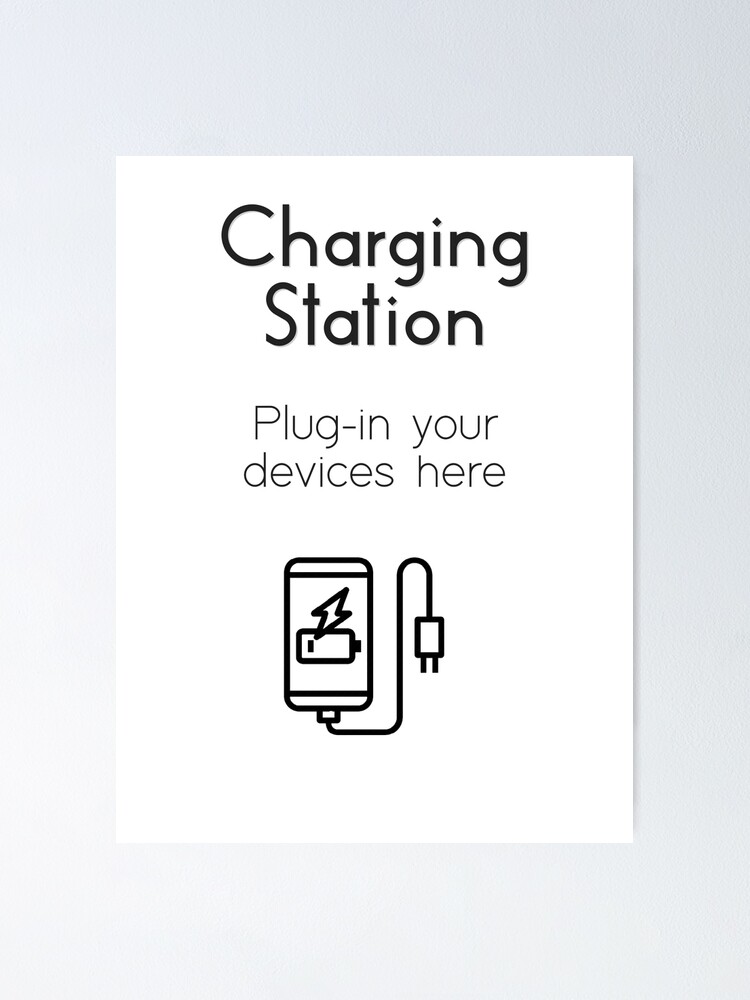 "Charging Station Sticker Set" Poster for Sale by STewnionPhotos ...