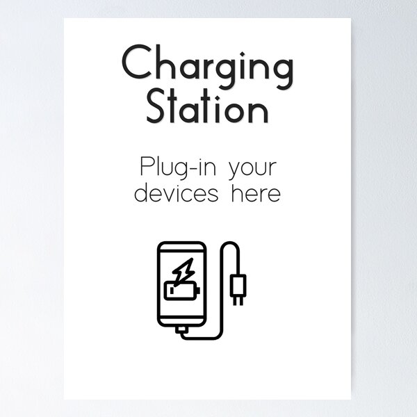 "Charging Station Sticker Set" Poster for Sale by STewnionPhotos ...