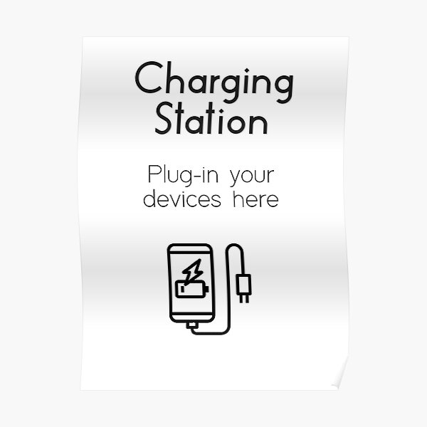 "Charging Station Sticker Set" Poster for Sale by STewnionPhotos ...