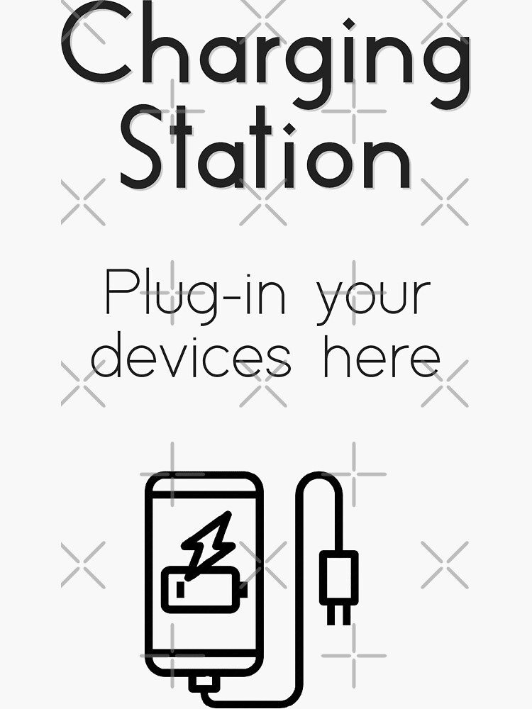 "Charging Station Sticker Set" Sticker by STewnionPhotos | Redbubble