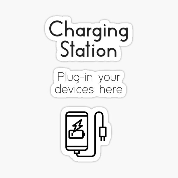 "Charging Station Sticker Set" Sticker by STewnionPhotos | Redbubble