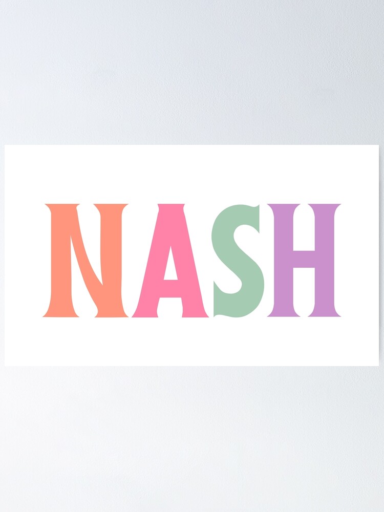 "NASH Nashville Tennessee Sticker" Poster for Sale by brookehend ...