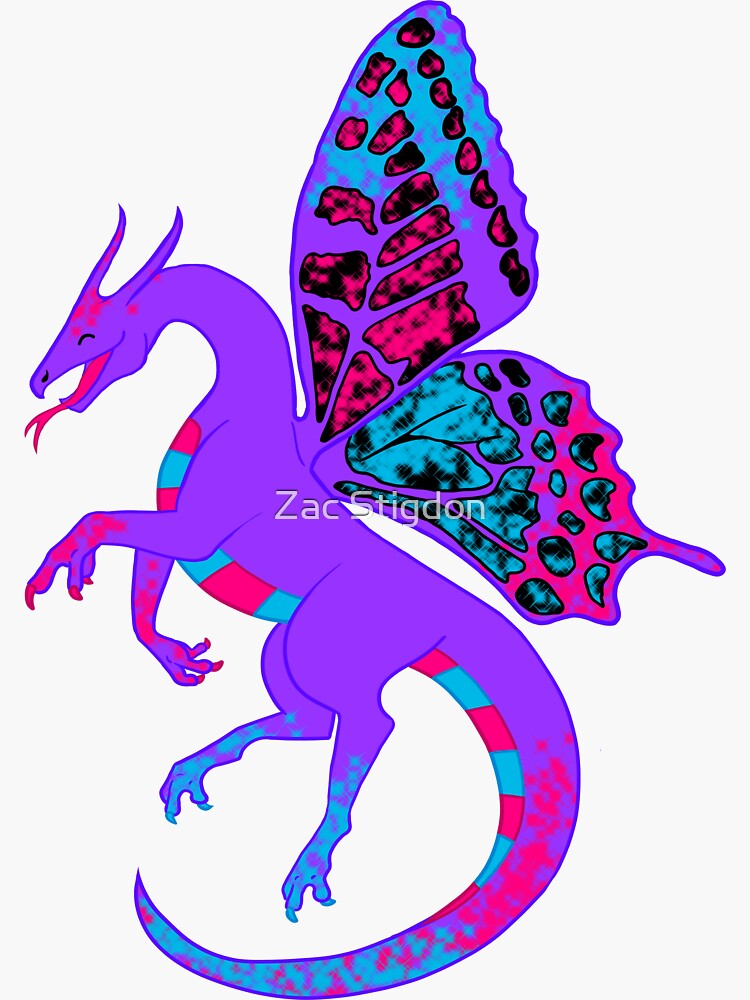 "Androgyne Pride Fae Dragon" Sticker for Sale by stupidmasky | Redbubble