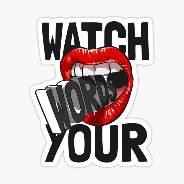 Watch Your Words Baseball Canvas Poster Watch You Thoughts For They