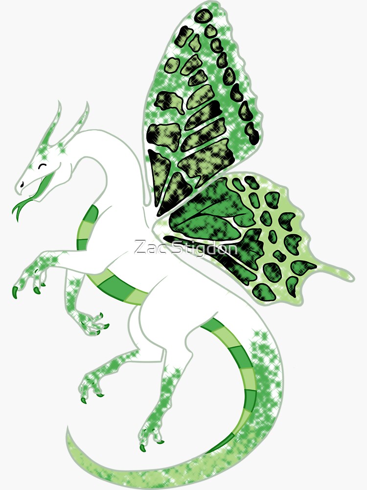 "Aromantic Pride Fae Dragon" Sticker for Sale by stupidmasky | Redbubble
