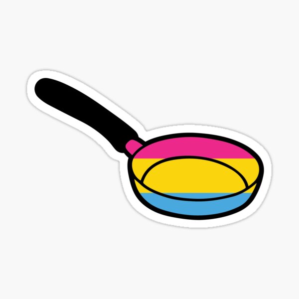 "Pansexual Pan" Sticker for Sale by FunkoFrankie | Redbubble