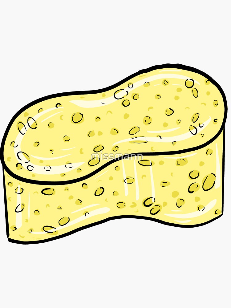 "Sponge " Sticker by missmann | Redbubble
