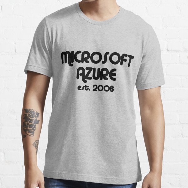 "Microsoft Azure Est. 2008 Black" T-shirt for Sale by sdavis3 ...