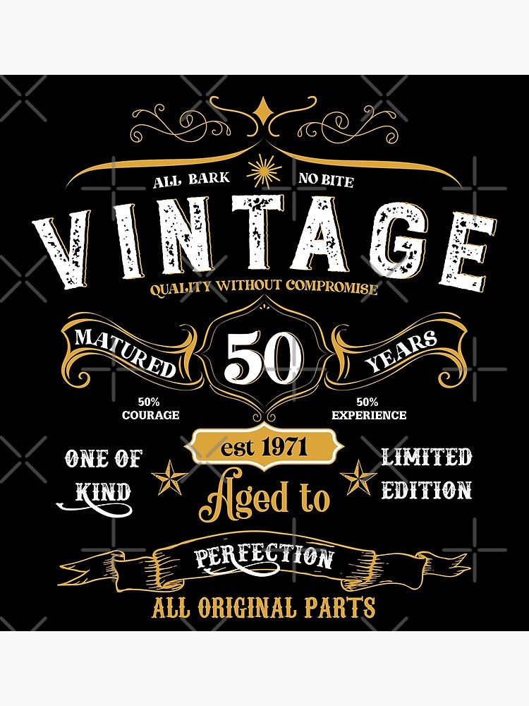 "vintage 50th birthday" Poster for Sale by Emilianozolla | Redbubble